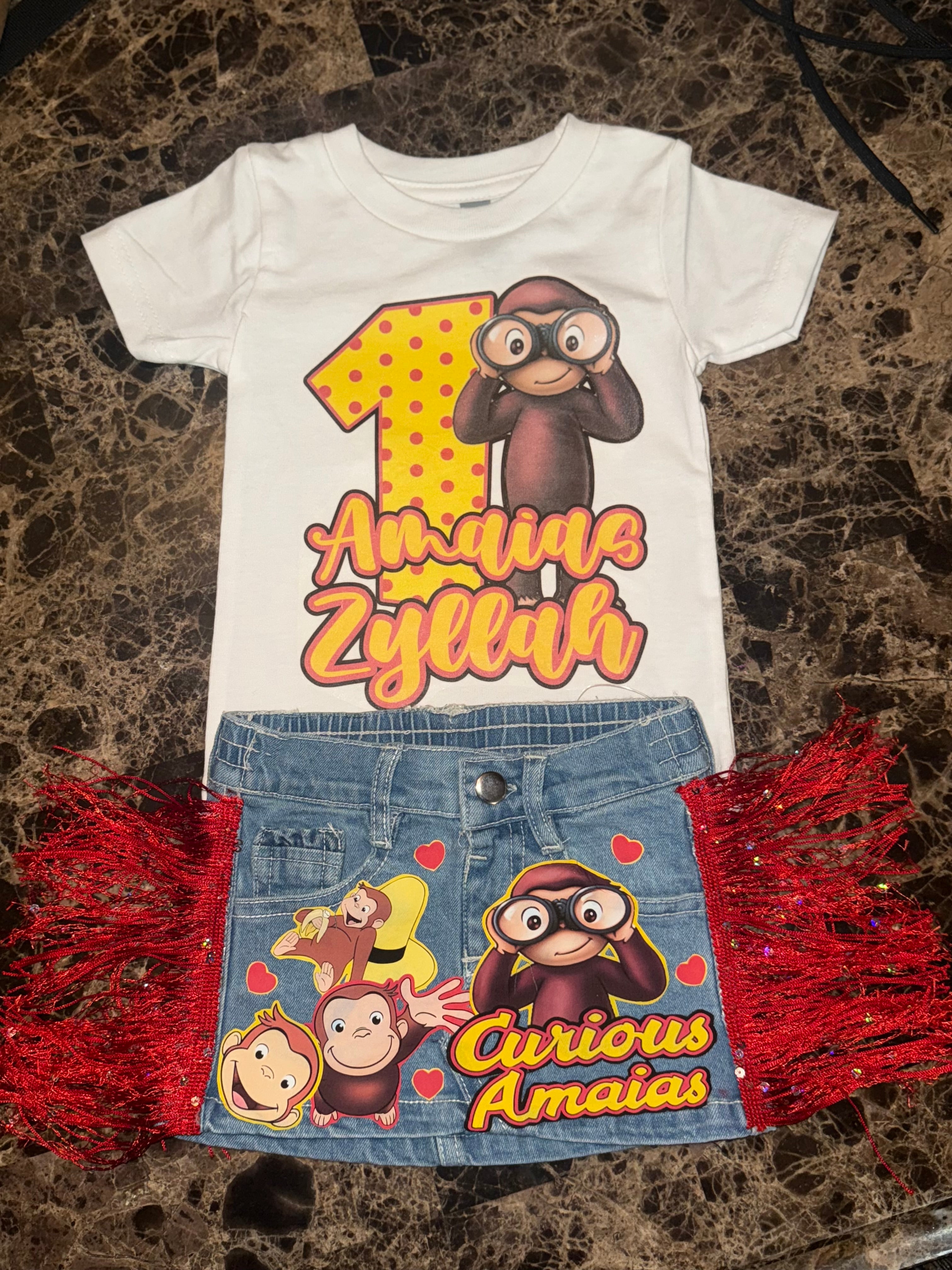 Curious George 2pc set – The Tutu Dispensary